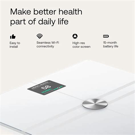 Withings Body Comp Scale Clear Bikeinn