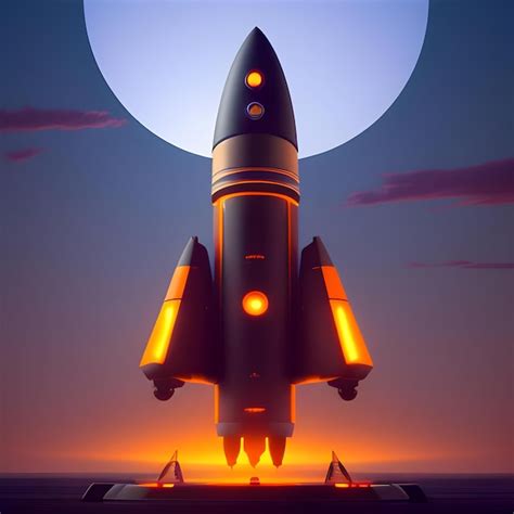 Premium Ai Image Free Photo 3d Rocketship Futurism