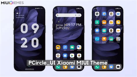 PCircle UI MIUI Theme Download For Xiaomi With Dynamic UI MIUI Themes