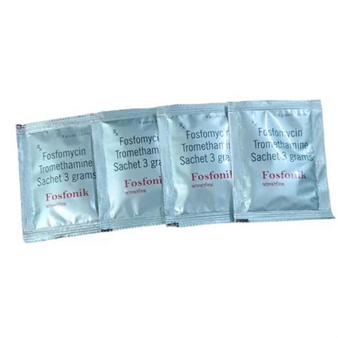Fosfomycin Sachet Fosfonik Packaging Size 8 Gm At Rs 490pack In Jaipur
