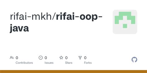 Github Rifai Mkhrifai Oop Java