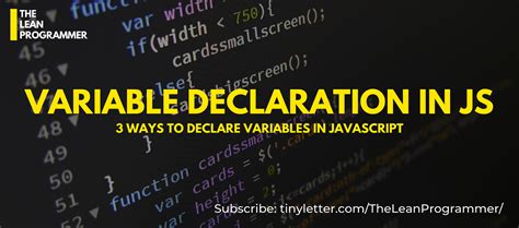 Declare Variables In Javascript 3 Js Methods Of Declaration Explained By Praveena Thavarajah