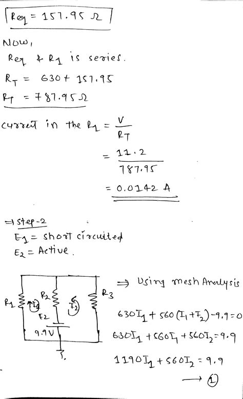 [solved] Use The Circuit Below To Find Current Through The Resistor R1 Course Hero