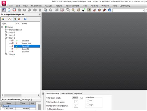 Graphical Viewer Missed In Provided Reinforcement Module In Robot Structural Analysis