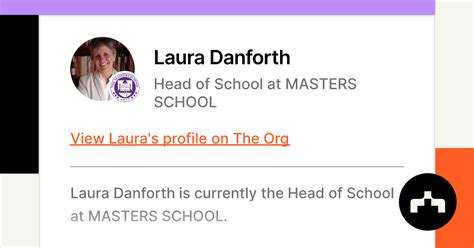 Laura Danforth Head Of School At Masters School The Org