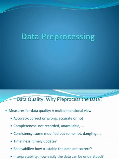 Lec4 Data Preprocessing Pdf Principal Component Analysis Regression Analysis