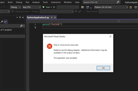 Visual Studio Community 2022 Failed To Launch Debug Adapter R