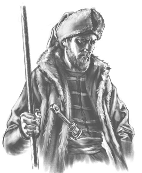 Иллюстрация Портрет в историческом образе в стиле скетчи