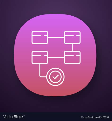 Activity Diagram App Icon Workflow Actions Vector Image
