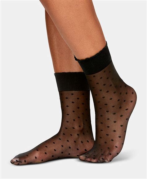 Berkshire Sheer Dots Anklet Socks Macys