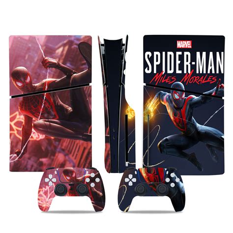 Marvel Spider Man Miles Morales Skin Sticker For Ps5 Slim