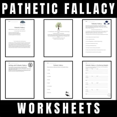 Pathetic Fallacy Worksheets Enhance Literary Analysis And Reading Skills