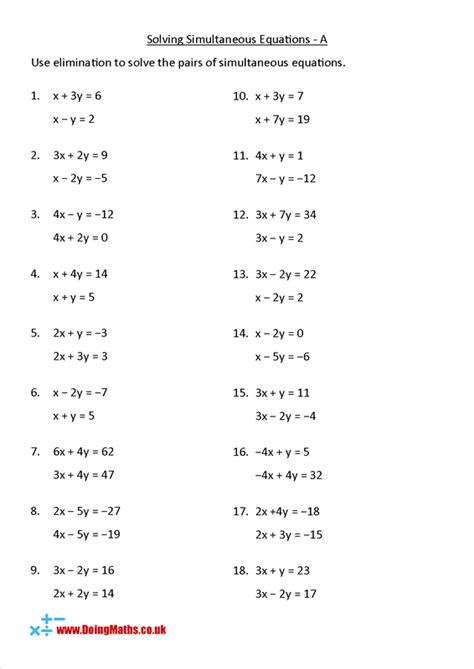 Solving Quadratic Equations Worksheet With Answers Equations Worksheets