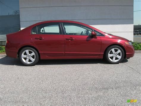 2006 Tango Red Pearl Honda Civic Ex Sedan 15577822 Photo 2 Gtcarlot