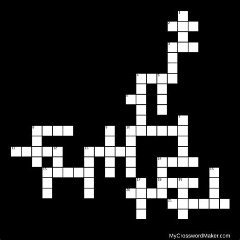 Irregular Verbs Crossword Puzzle