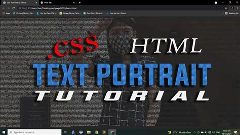 Css Text Portrait Tutorial Tagalog Youtube