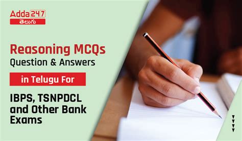 reasoning mcqs questions and answers in telugu 22nd may 2023