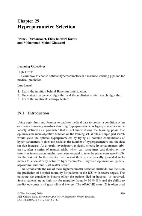 Pdf Hyperparameter Selection