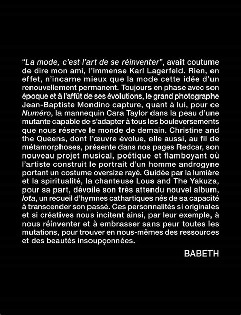 Numéro 233 Mode” Lédito De Babeth Djian