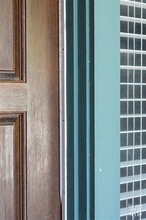 Faux Woodgrain Finish On My Front Doors In My Own Style