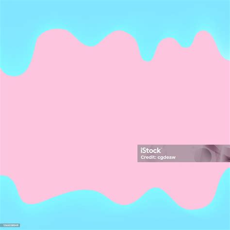 배너 떨어지는 페인트 핑크와 블루 배경 화려한 수채화 물방울 테두리 떨어지는 크리미한 액체의 블루 프레임 배너 포스터 및 복사 공간에 대한 만화 프레임 핑크 아름다운 템플릿