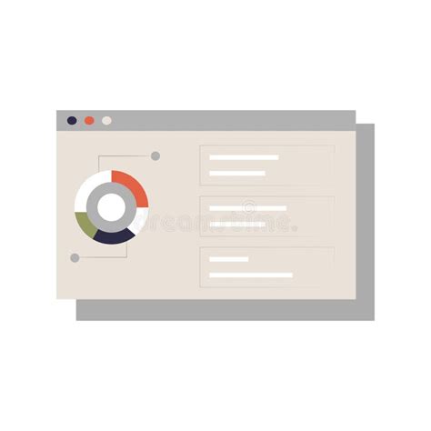 Business Dashboard With Data Visualization In Flat Vector Illustration Symbolizing Website