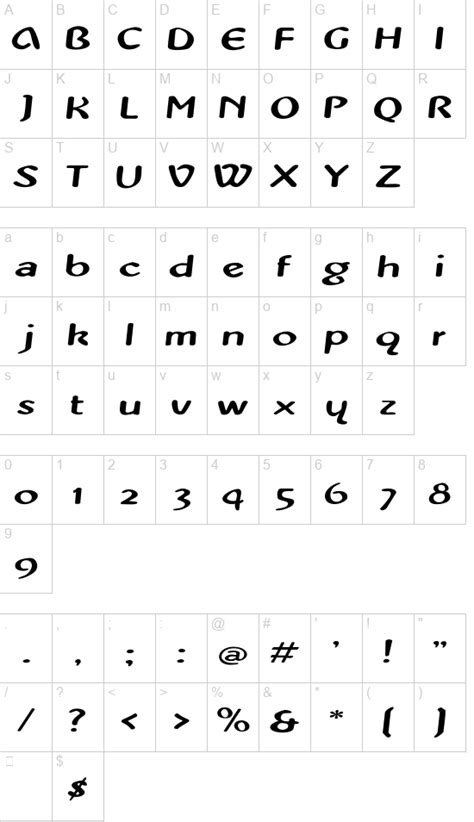 popup font