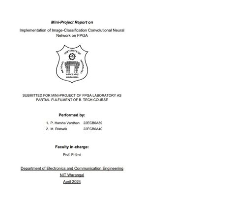 Harsha Vardhan Patteti On Linkedin As Part Of My Fpga Design Laboratory Course I Completed A