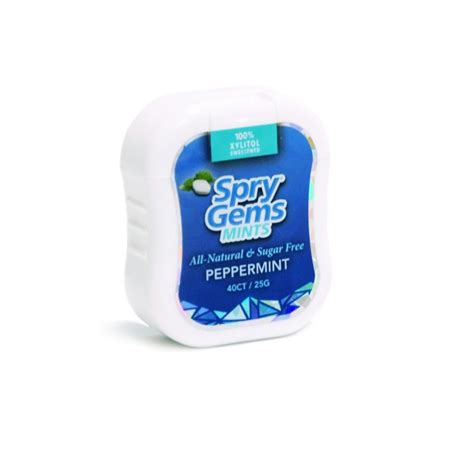 Mints Spry Gems Peppermint Recipient Cu 40 Bucati Catena Ro