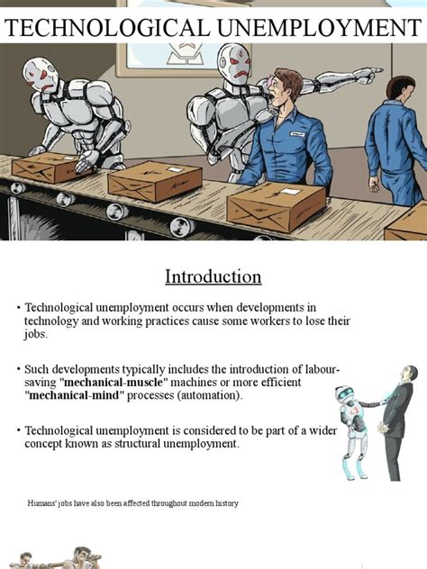 Technological Unemployment Pdf Unemployment Automation