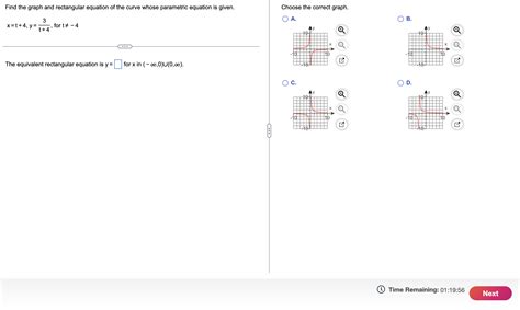 Solved Find The Graph And Rectangular Equation Of The Curve