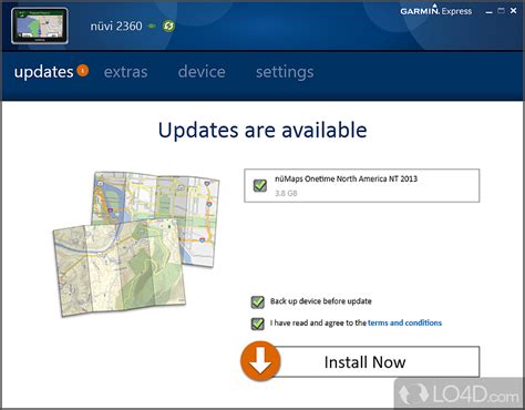 Garmin Express Screenshots