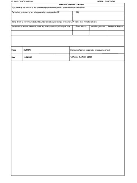 Form 16 Pdf