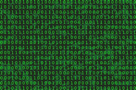 Premium Vector Program Datum Background Green Programming Binary Coding Matrix Vector