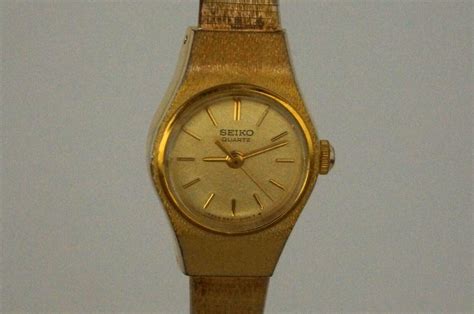 Vintage Seiko Quartz Ladies Gold Tone Japan Watch Gem