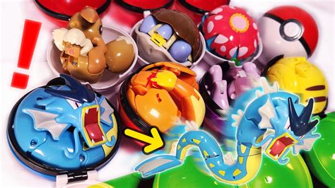 🔴몬스터볼에서 포켓몬을 꺼내는 영상 체인징 피규어 Youtube