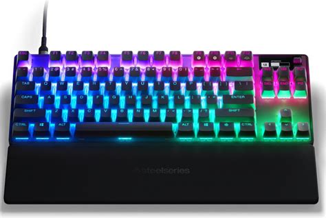 ‫steelseries מקלדת גיימינג מכאנית מוקטנת כולל תאורת Steelseries Rgb סטיל סיריס Apex Pro Tkl