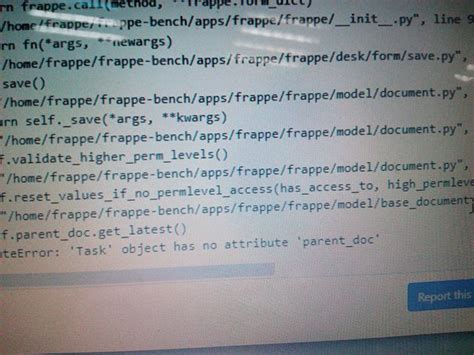 error in edit task frappe forum