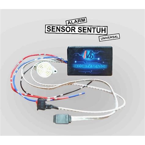 Jual Alarm Motor Anti Maling Sensor Sentuh Kunci Ganda Security Sensor Dengan Buzzer Shopee