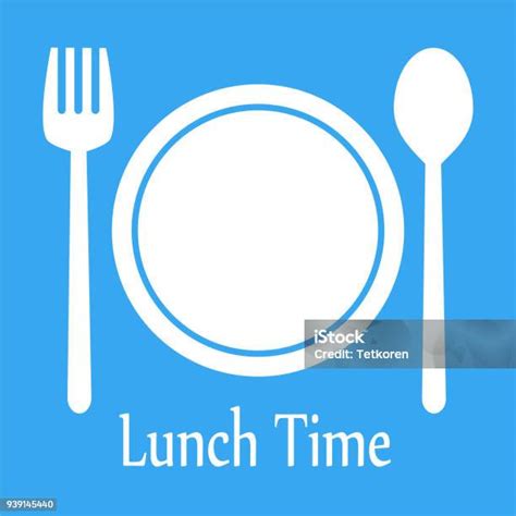 점심 시간 디자인입니다 메뉴 아이콘입니다 편집 가능한 스톡 벡터 일러스트 레이 션 플랫 개념에 대한 스톡 벡터 아트 및 기타