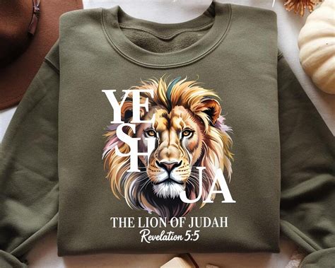 Yeshua Lion Of Judah Png Christian Shirt Design Digital Download Etsy