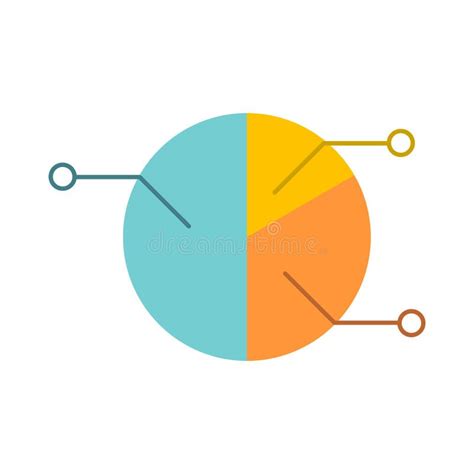 Flat Style Abstract Pie Chart Infographics Stock Vector Illustration Of Menu Background