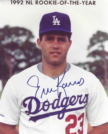 Autographed Eric Karros 8x10 Los Angeles Dodgers Photo Main Line
