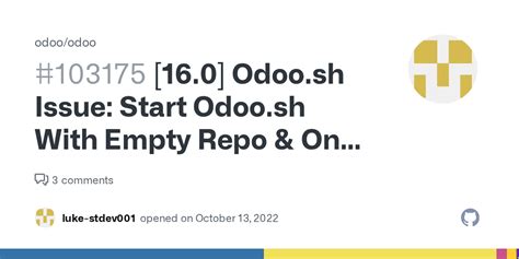 160 Odoosh Issue Start Odoosh With Empty Repo And Only Core Modules Install Pointofsale