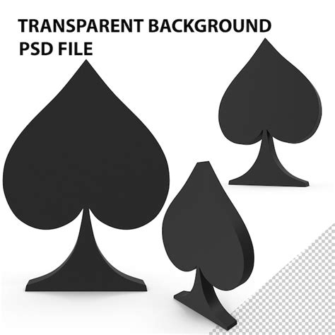 Premium Psd Spade Card Suit Png
