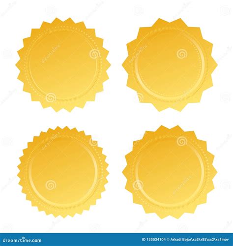 Wax Seal Certificate Stamp Vector Mockup Vintage 188536798