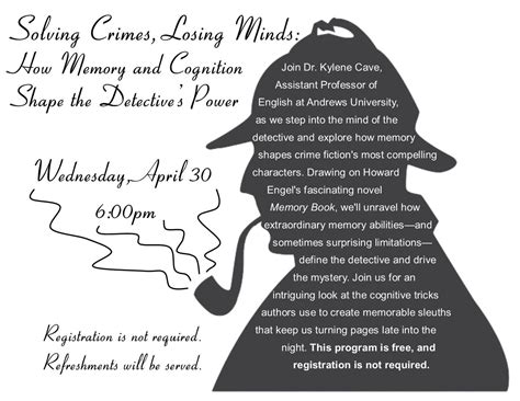 Solving Crimes Losing Minds How Memory And Cognition Shape The