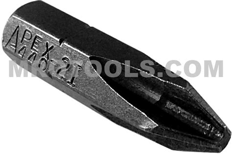 Apex 440 2I 2 Phillips Insert Bits 1 4 Hex Drive