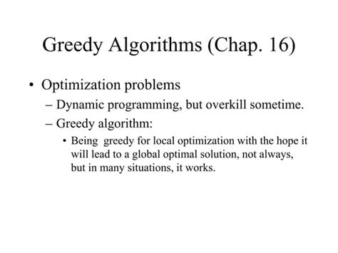 greedyalgorithms ppt