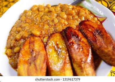 Fried Plantain And Beans